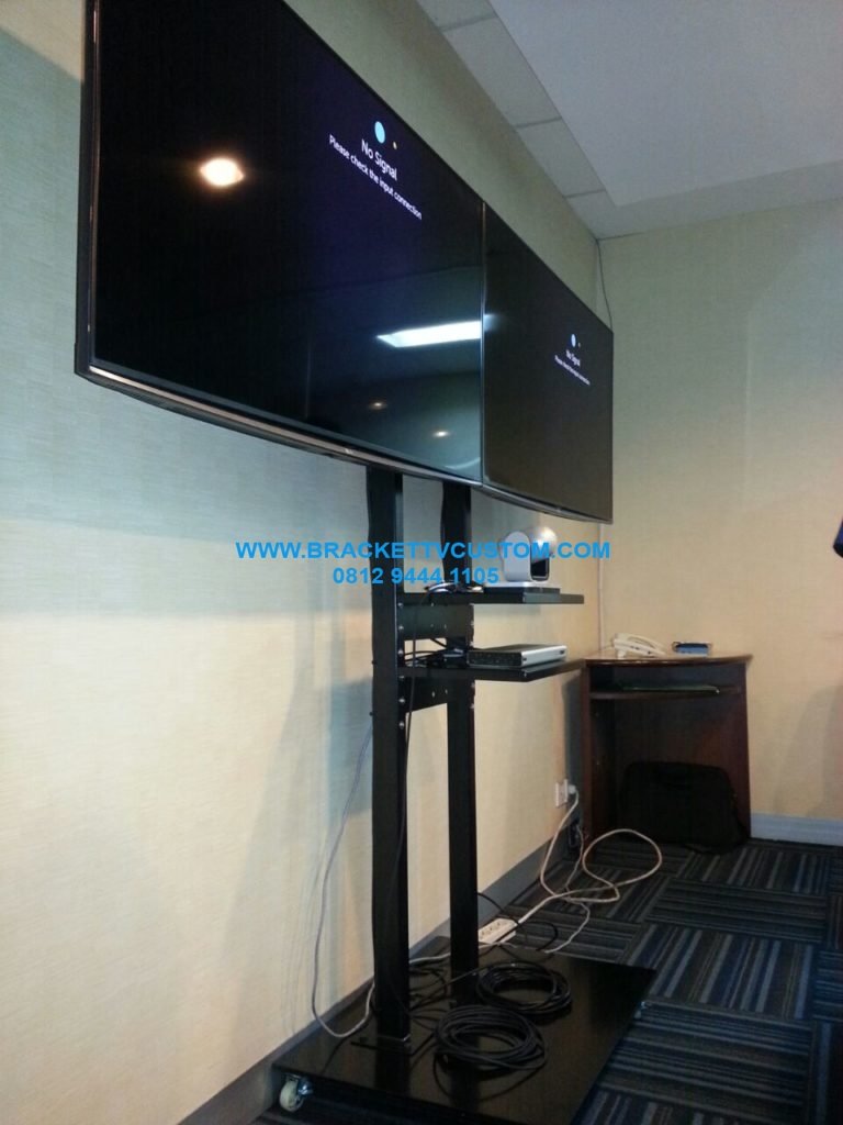 standing bracket tv video conference custom dua tv | Jual Standing ...