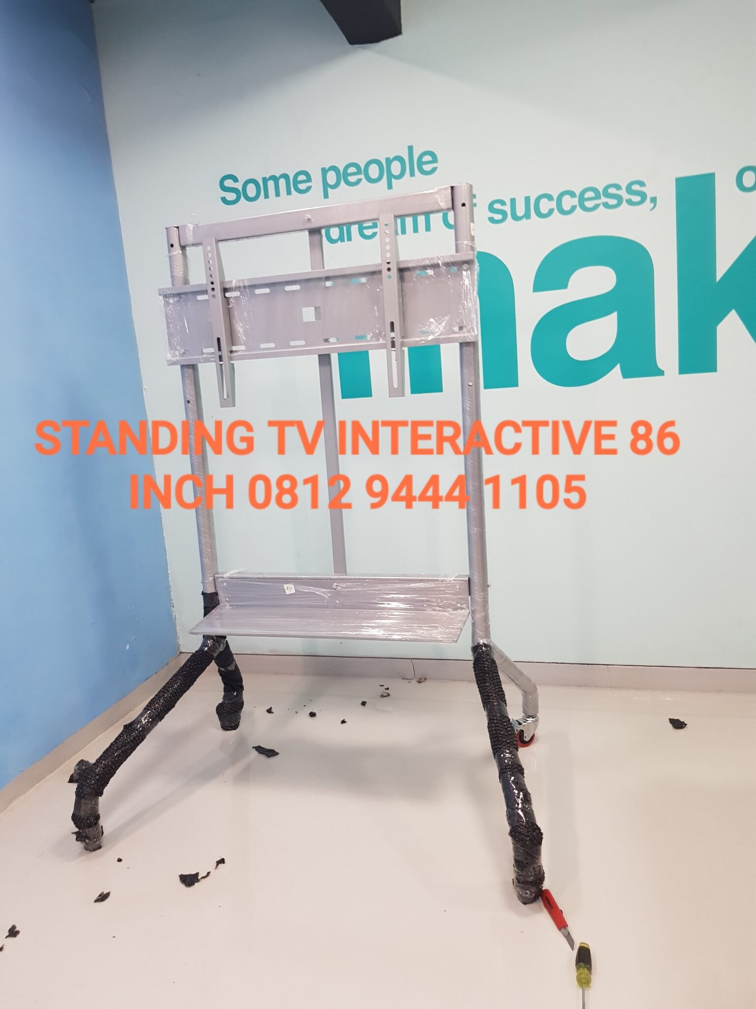 Standing Bracket Lcd Led Tv Interactive 65 75 86 98 inch | Jual ...